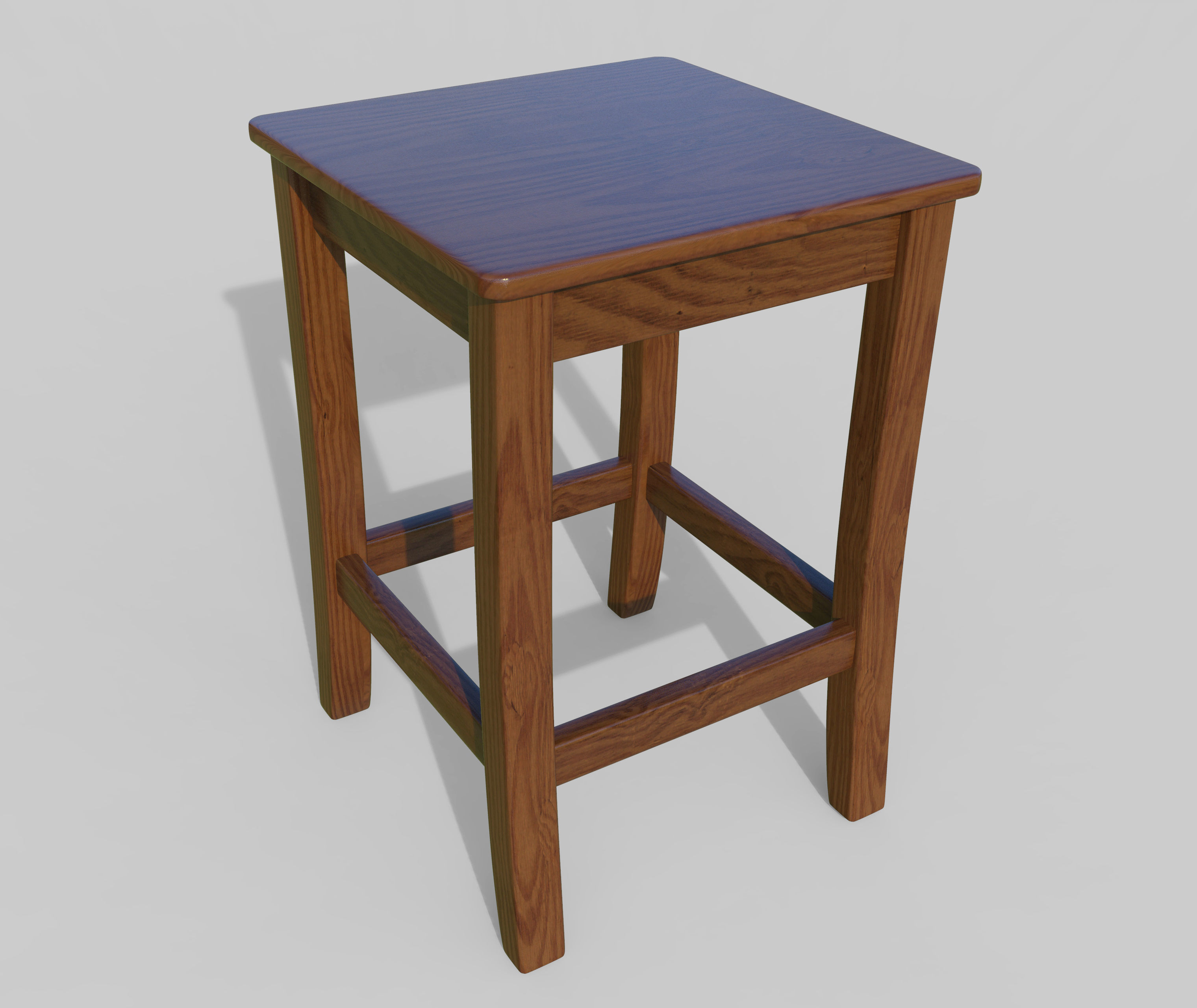 Wood stool 01 free VR / AR / low-poly 3D model | CGTrader