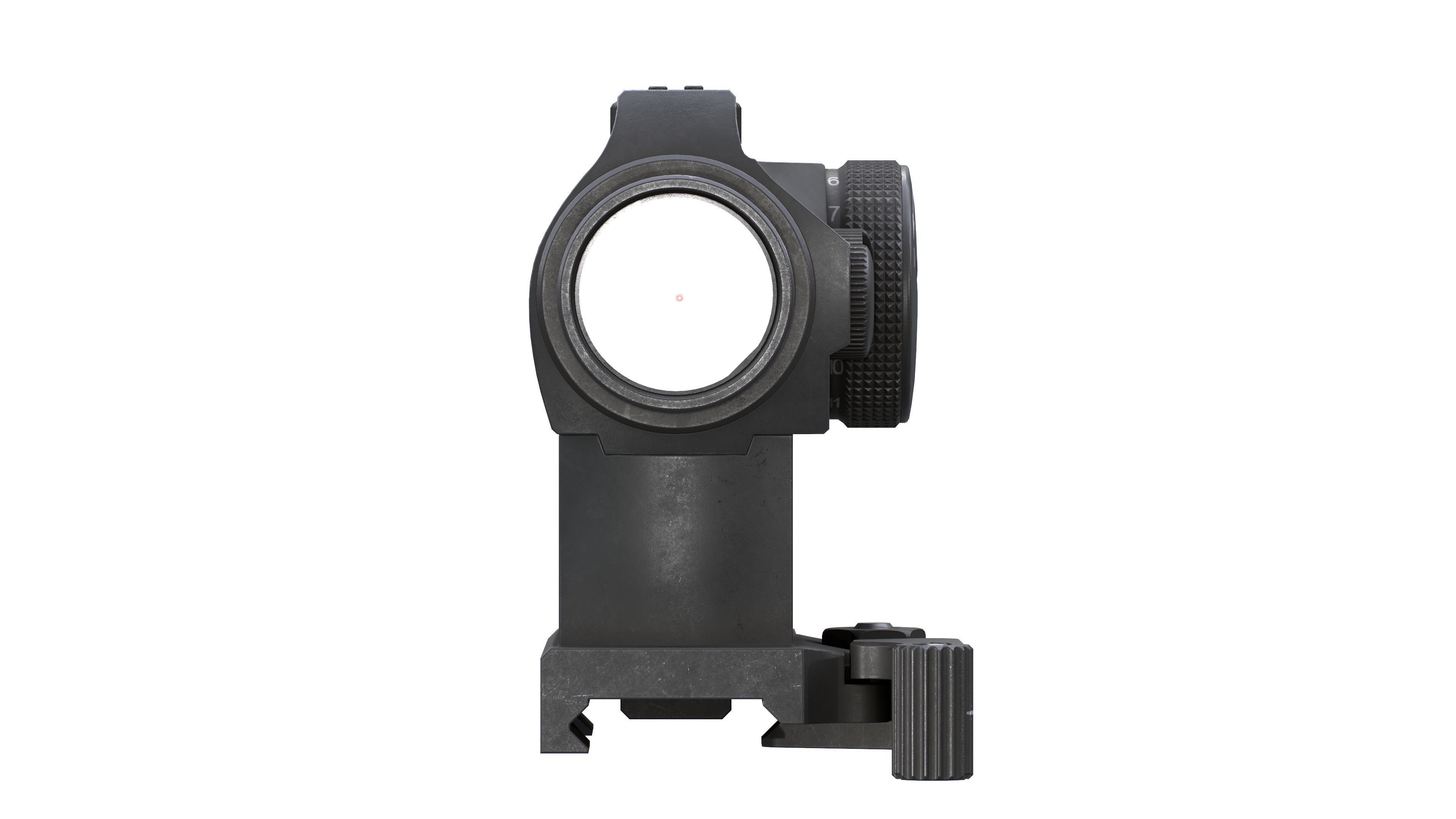 3D model Aimpoint Micro T2 Red Dot Sight VR / AR / low-poly | CGTrader