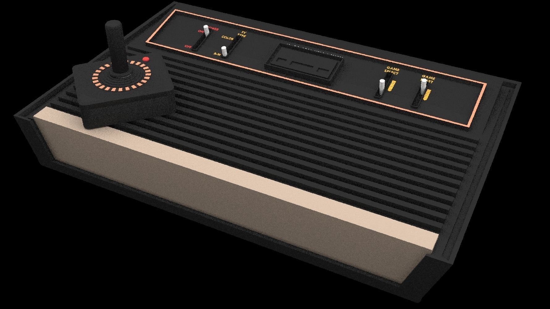Old School Atari 3D model | CGTrader