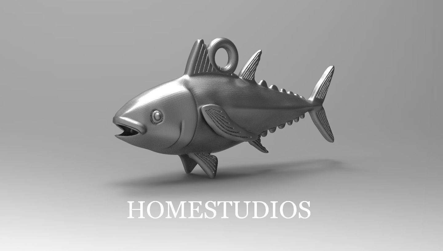 PENDANT TUNA 3D model 3D printable | CGTrader
