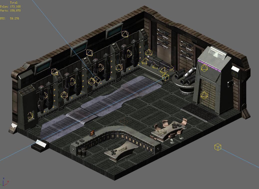 Future city - arsenal interior 3D model | CGTrader