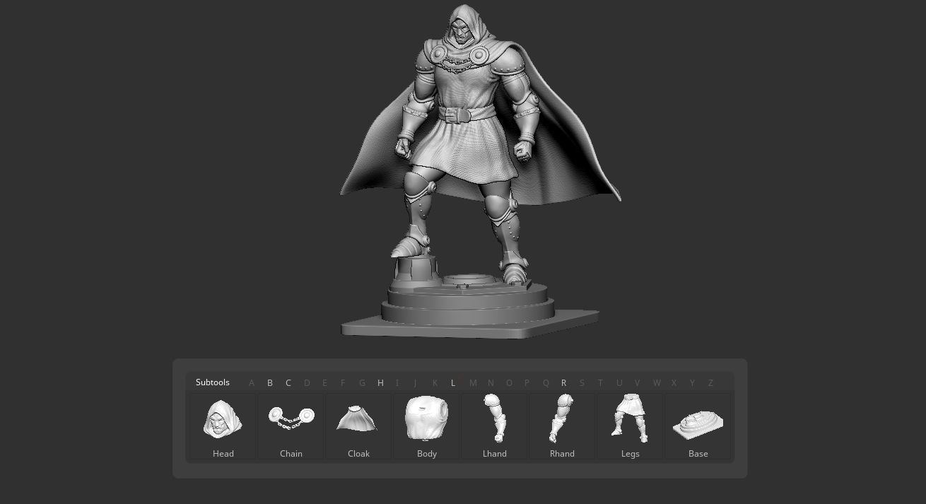 Dr-Doom from marvel Comic 3D model 3D printable | CGTrader