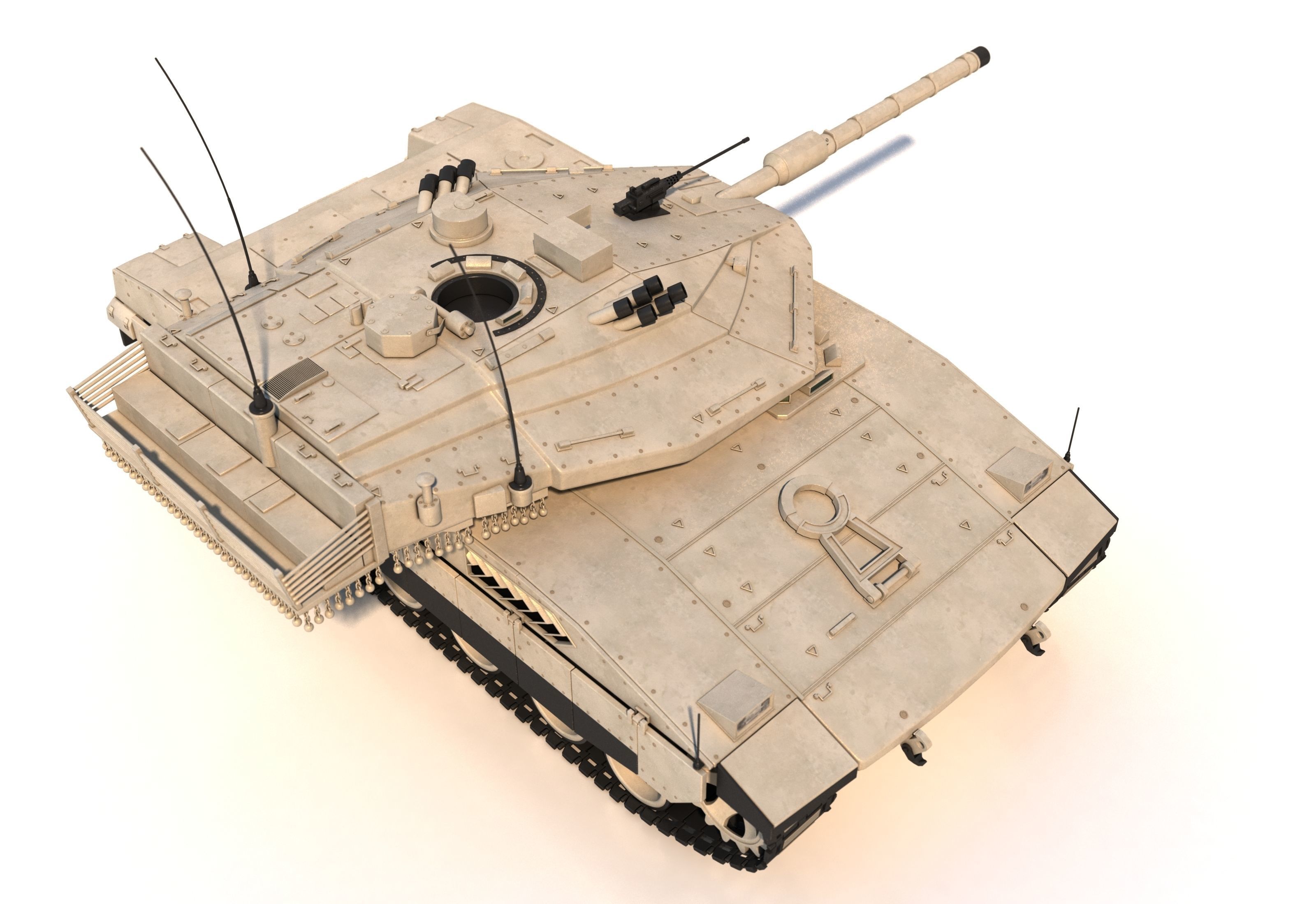 Merkava Mk4 Main Battle Tank 3D model | CGTrader