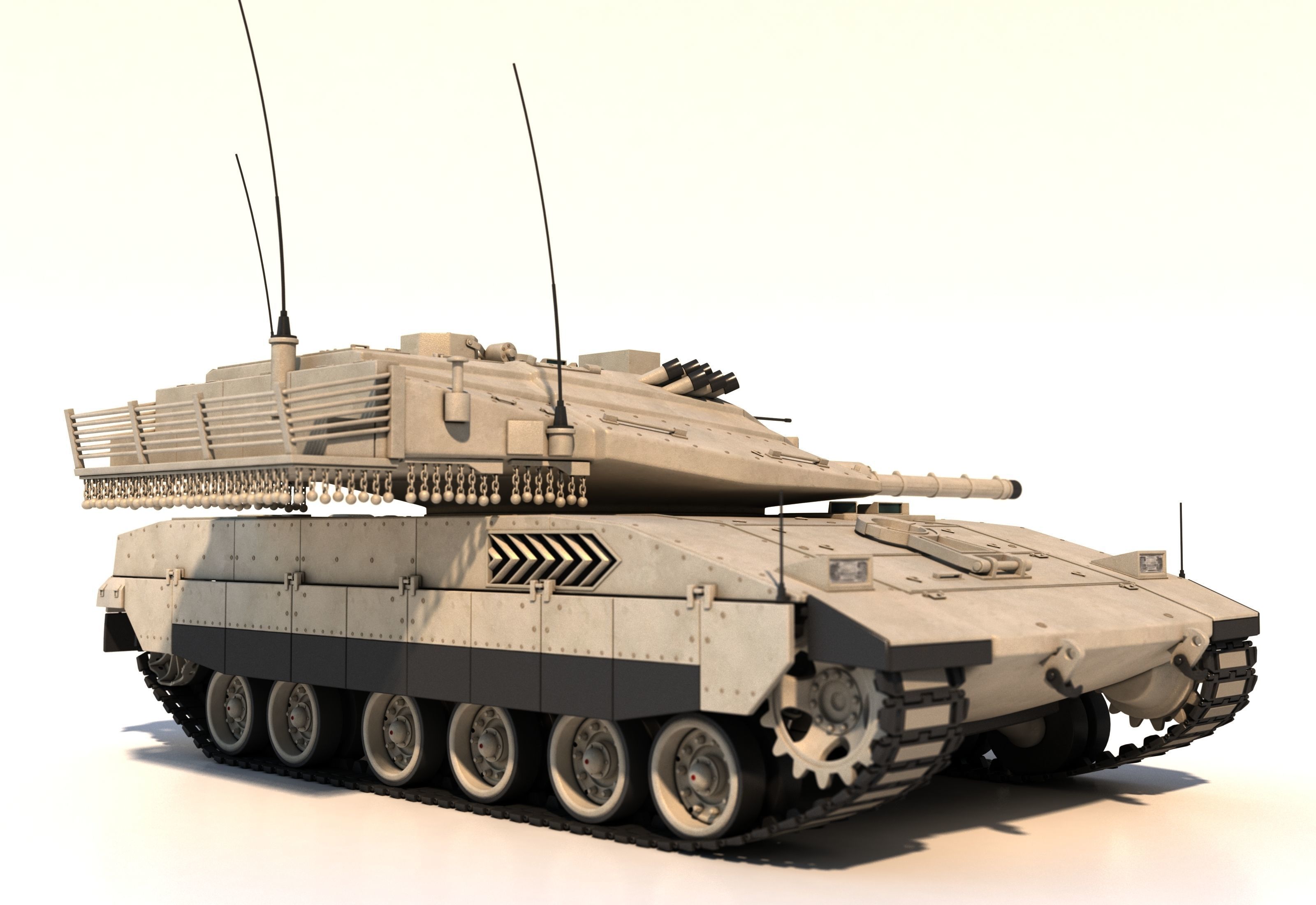 Merkava Mk4 Main Battle Tank 3D model | CGTrader