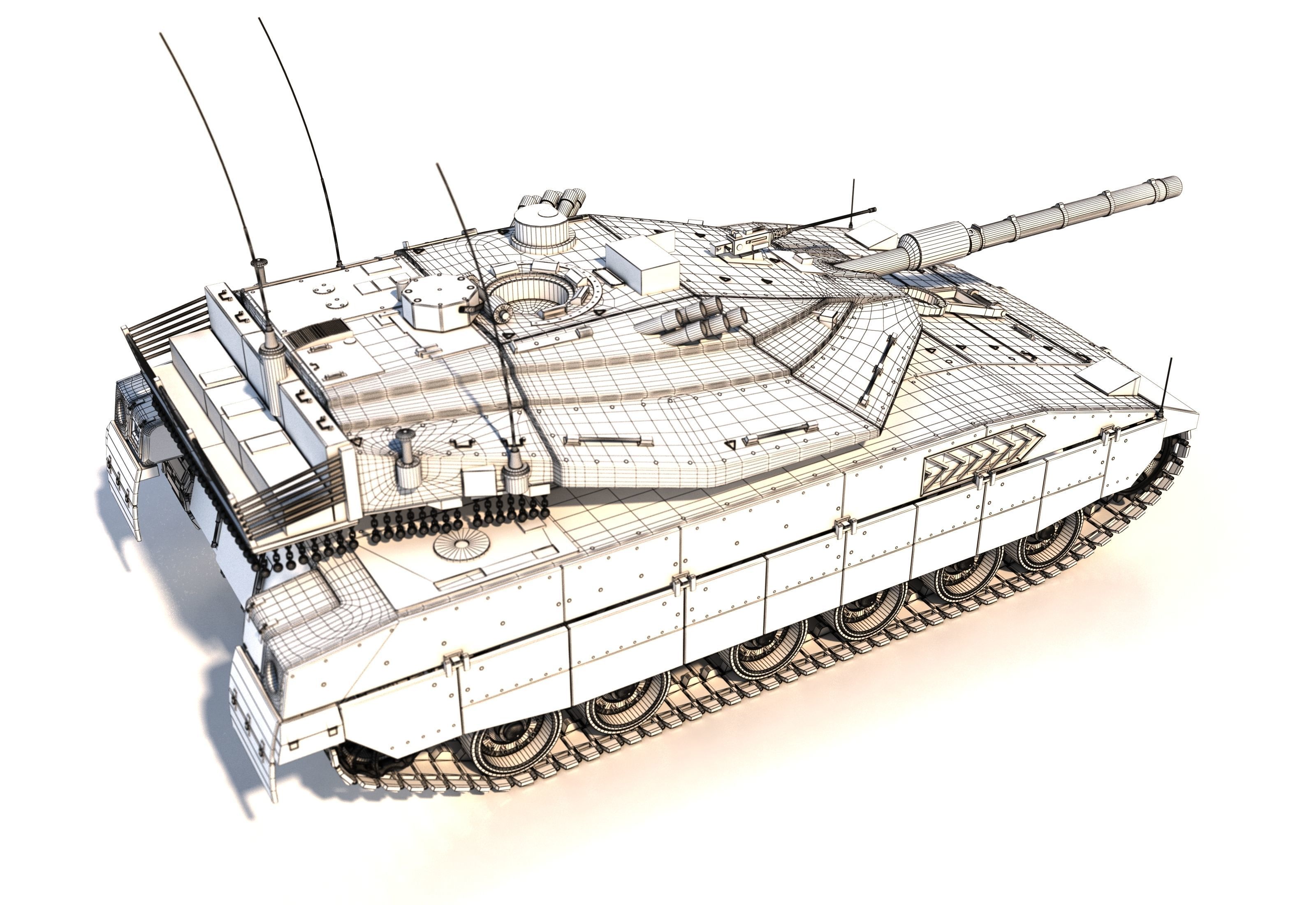 Merkava Mk4 Main Battle Tank 3D model | CGTrader