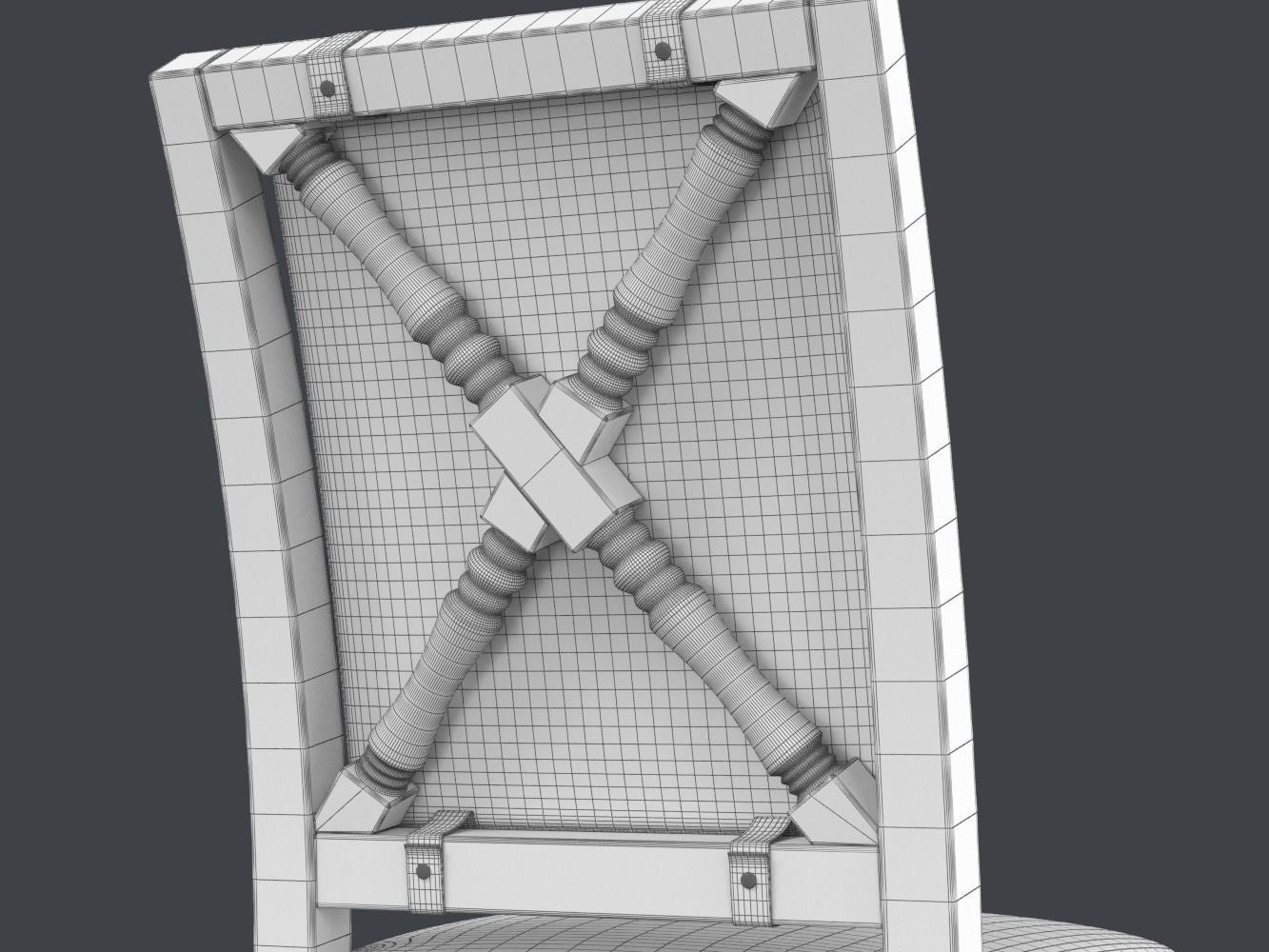 Turning Back Chair PBR 3D model | CGTrader