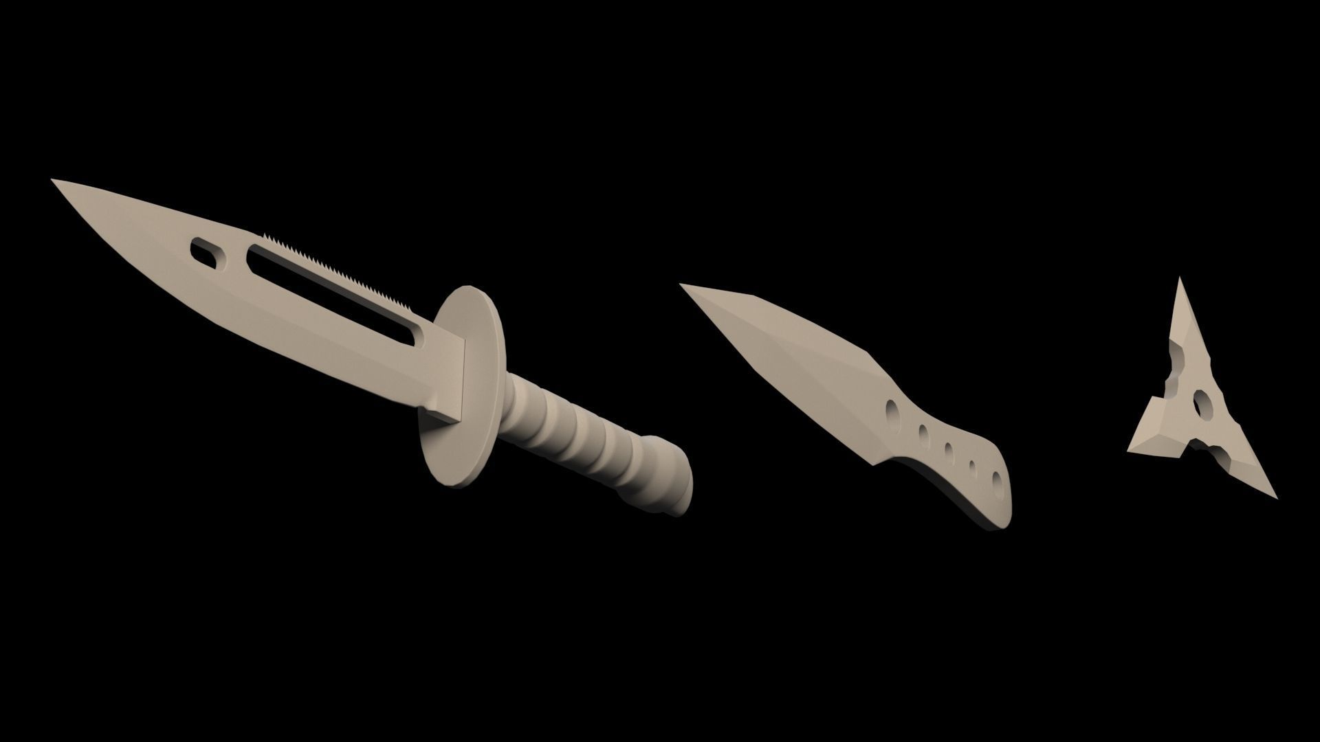 CGI Animation Weapons Pack free 3D model | CGTrader