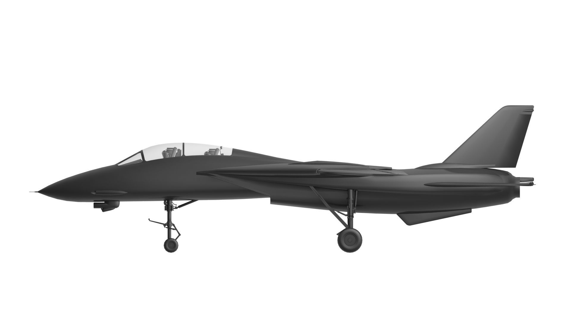 3D model F14 tomcat VR / AR / low-poly | CGTrader