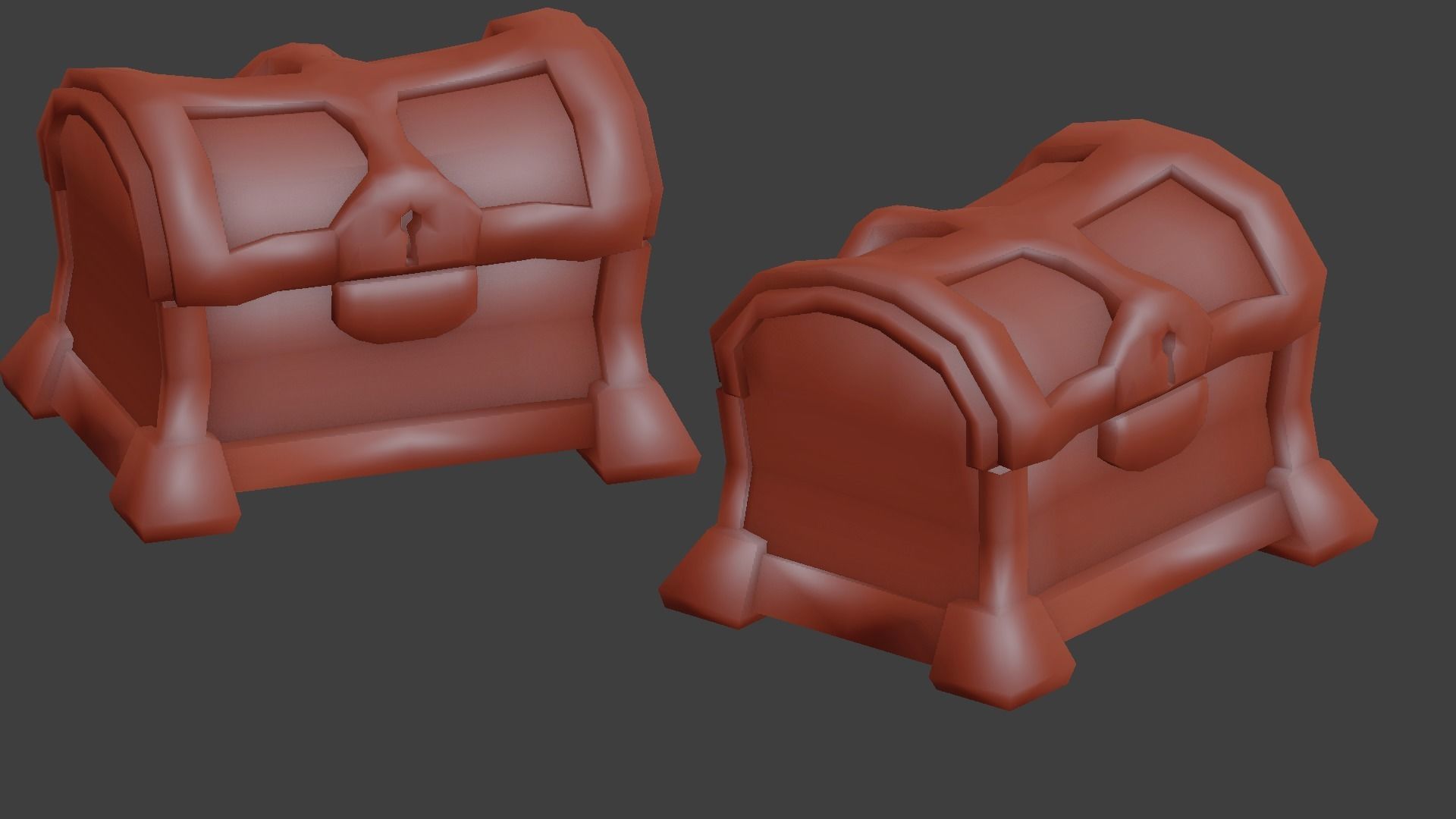 3D model Game ready low poly treasure chest VR / AR / low-poly | CGTrader