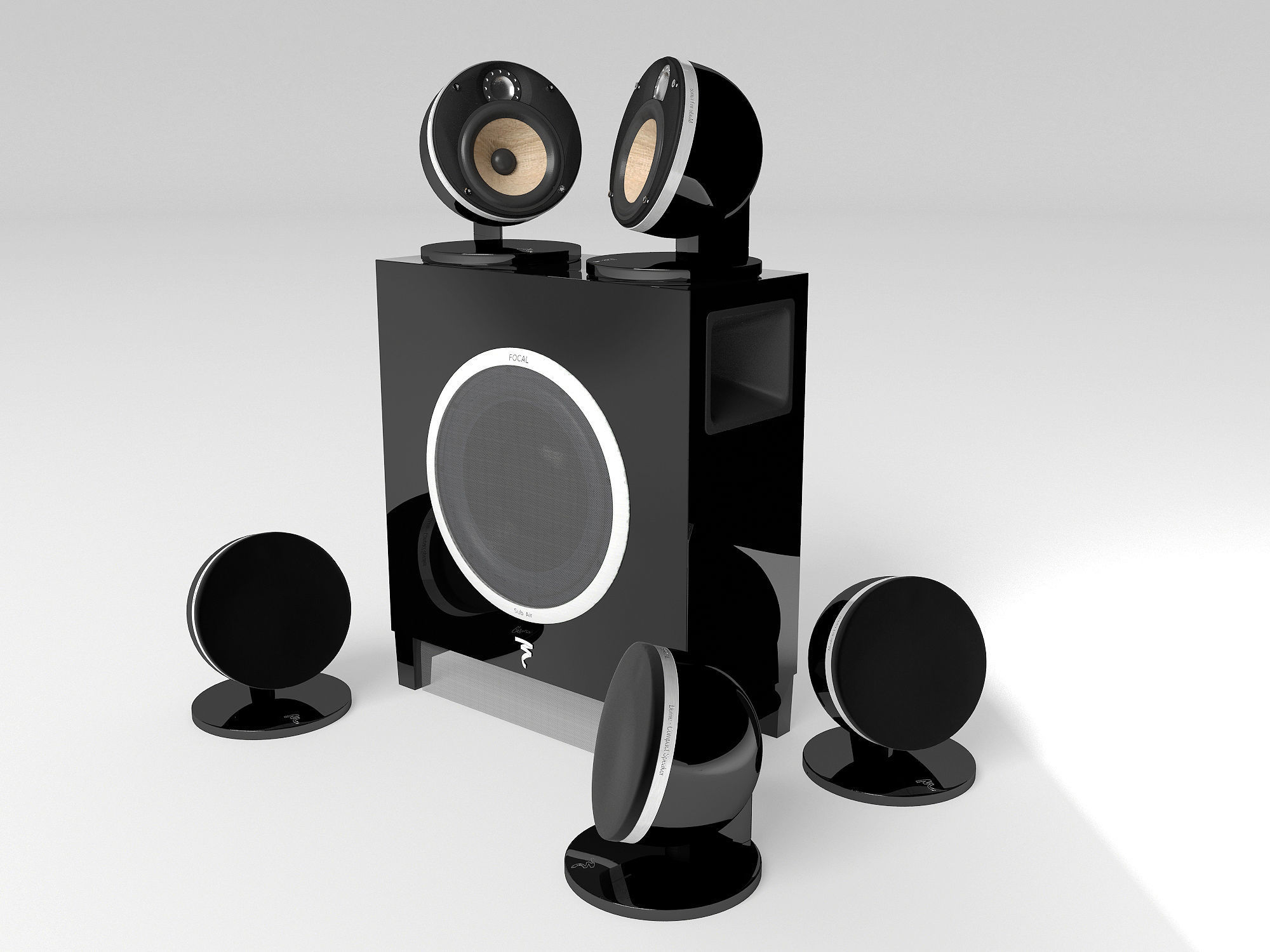 Focal-JMLab Pack Dome Flax 3D model | CGTrader