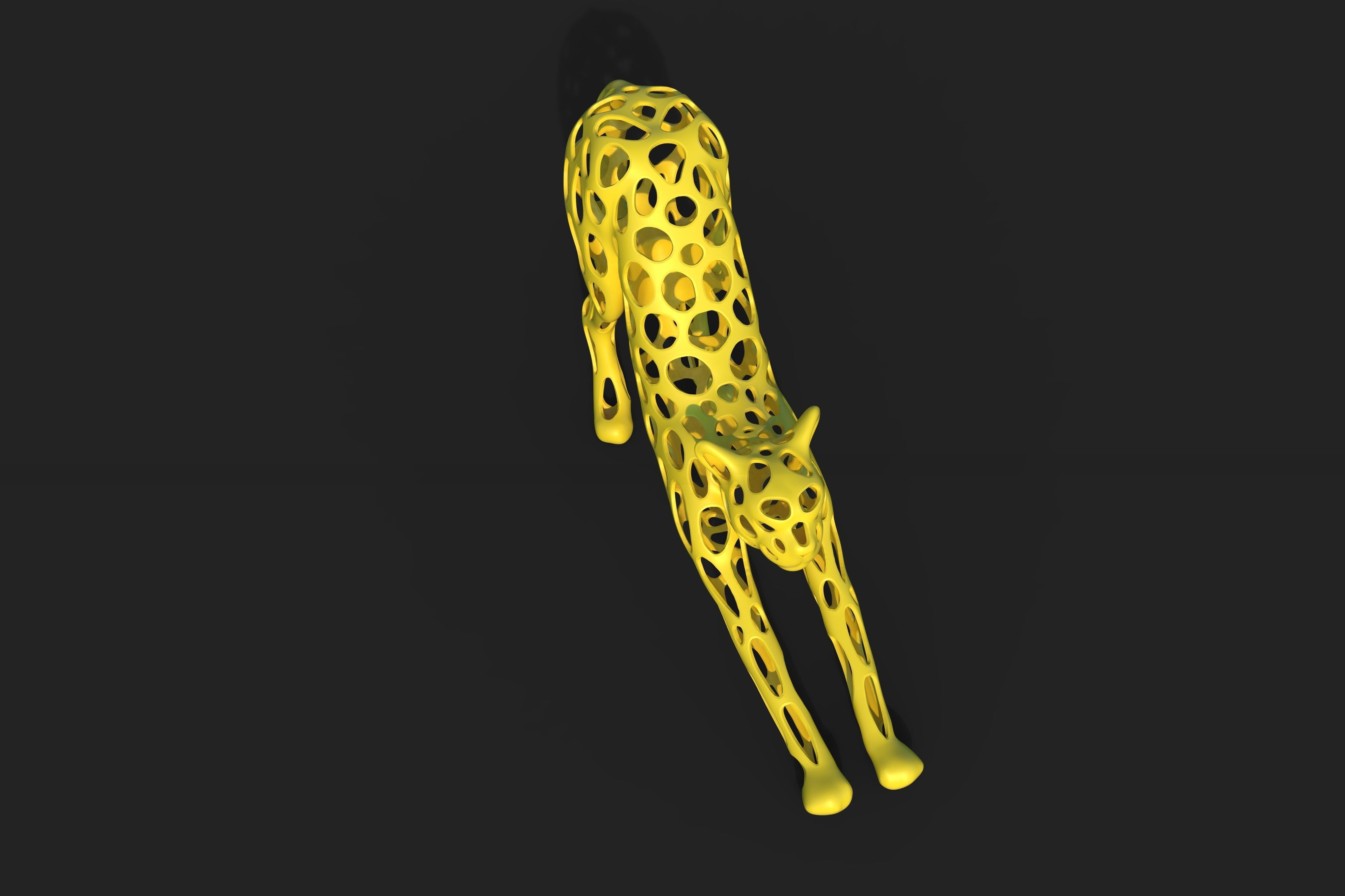 Cheetah sculpture 3D model 3D printable | CGTrader