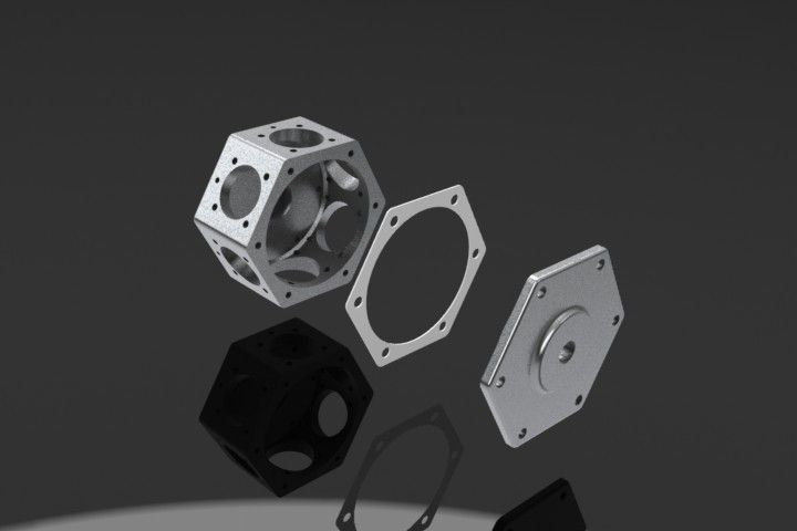 Assembly Crankcase free 3D model | CGTrader