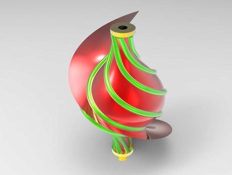 Twisted Model spiral object free 3D model | CGTrader