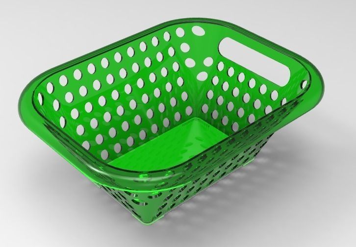 Plastic Basket free 3D model | CGTrader
