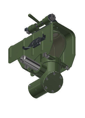 3D model ZPU Antiaircraft 145mm heavy machine gun collimating sight VR ...