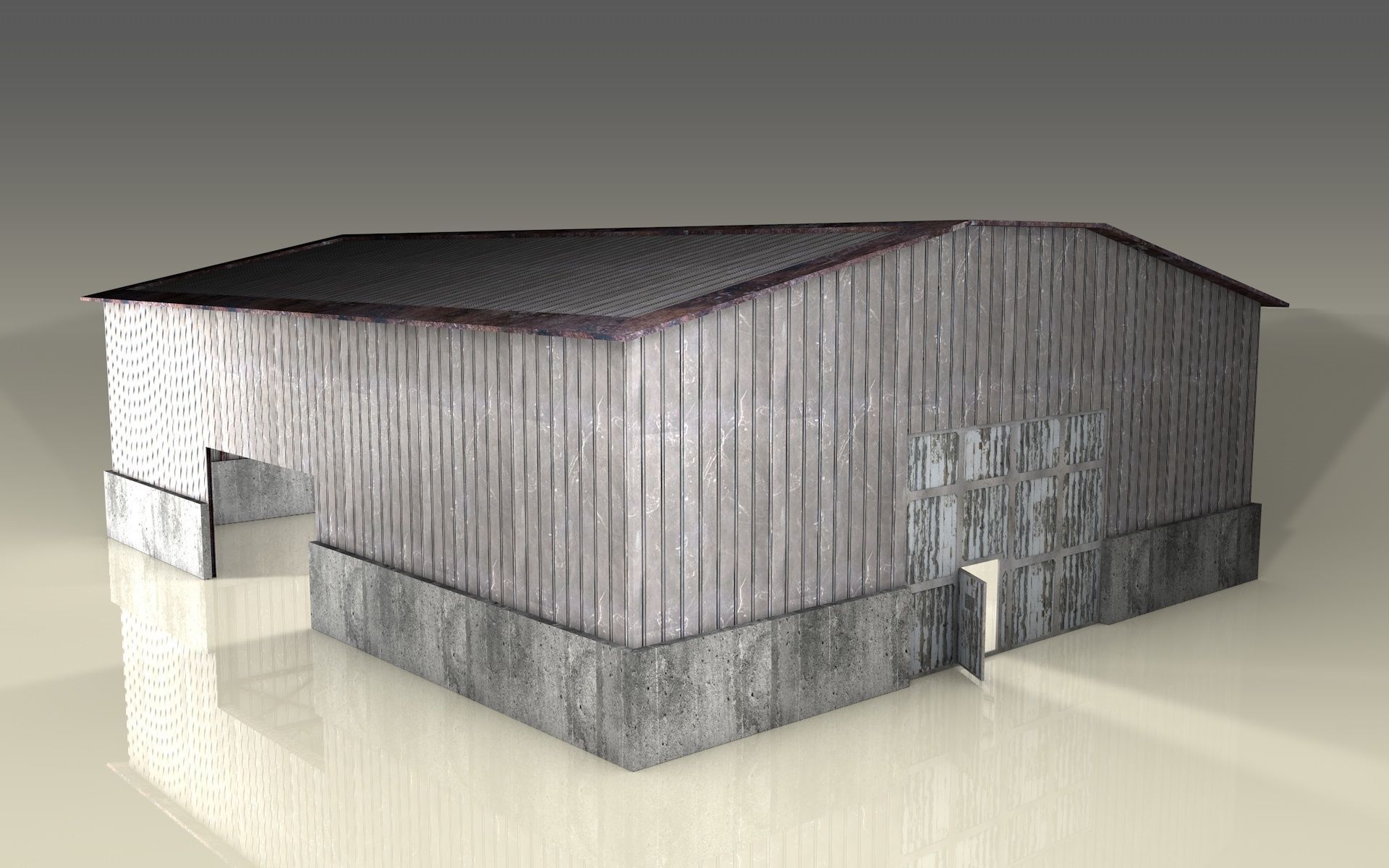 3D model Hangar VR / AR / low-poly | CGTrader