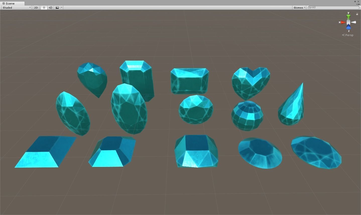 3D model Ultimate Gems and Coins pack VR / AR / low-poly | CGTrader