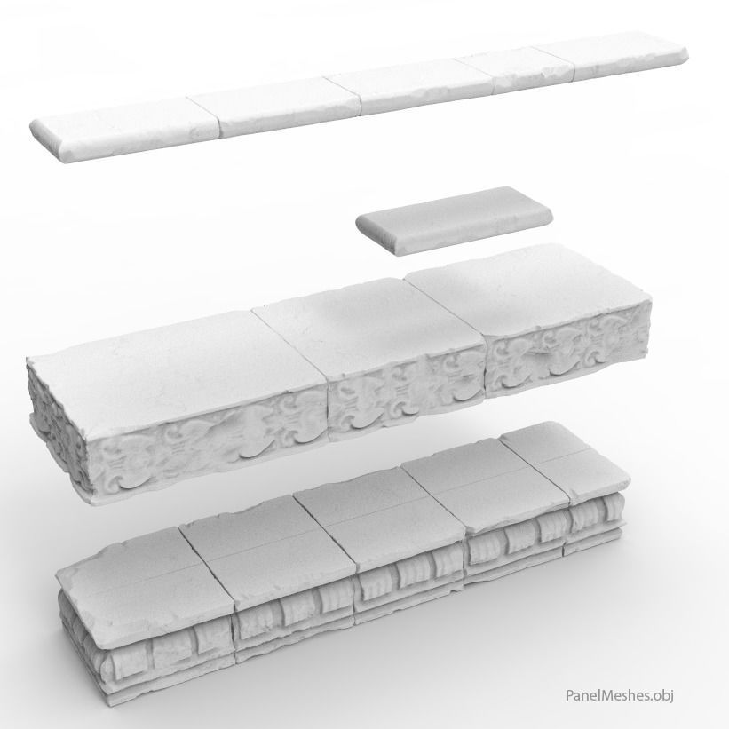 Ancient Temple Ruins High Poly Objects 3D model | CGTrader