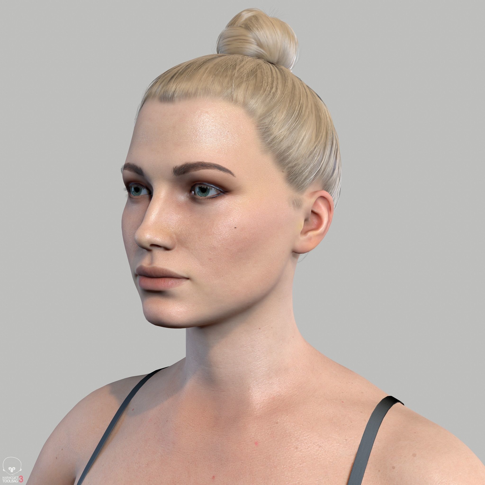 3D model Average Caucasian Female Body VR / AR / low-poly | CGTrader