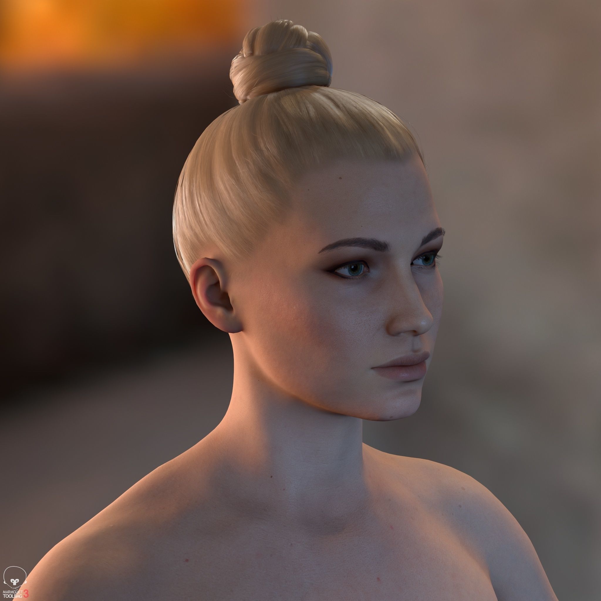 3D model Average Caucasian Female Body VR / AR / low-poly | CGTrader