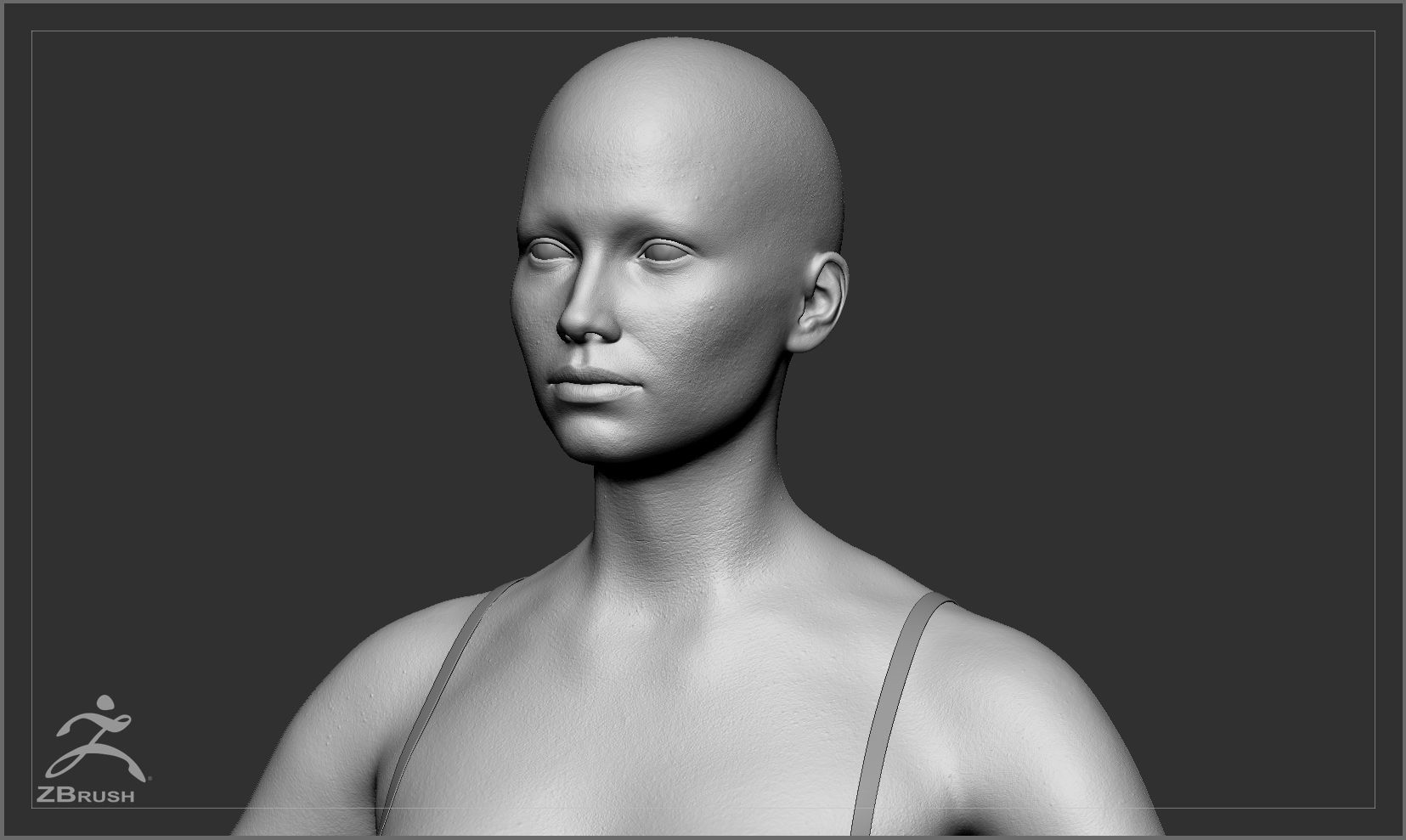 Average Caucasian Female Body Basemesh 3D model | CGTrader
