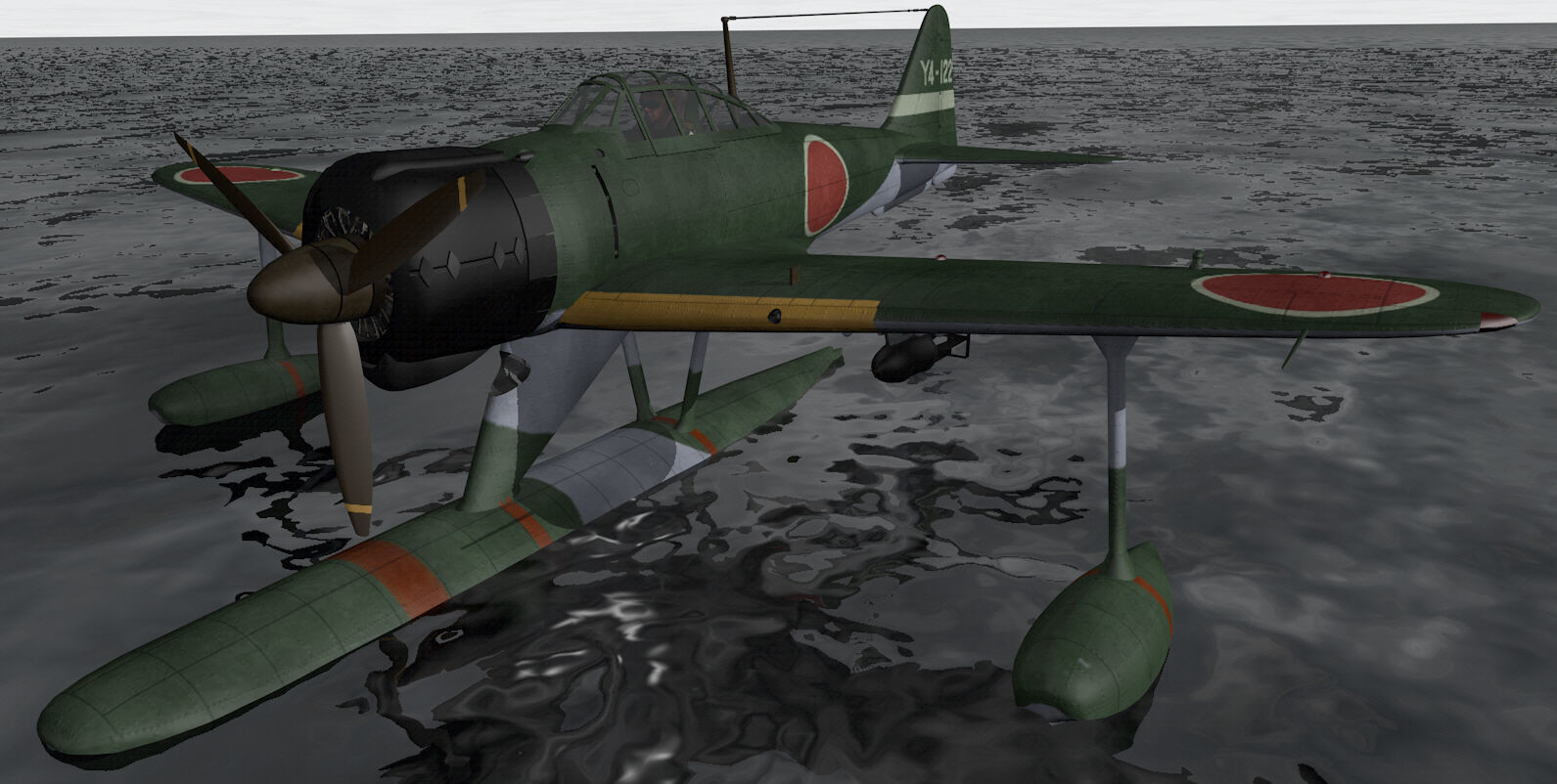 Nakajima A6M2-N Rufe 3D model | CGTrader