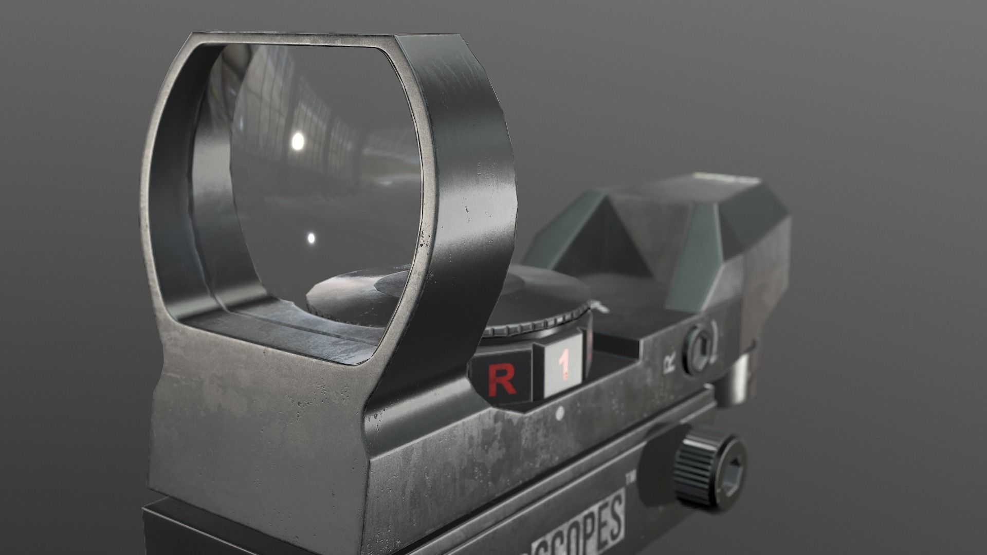 3D model Red Dot Sight VR / AR / low-poly | CGTrader