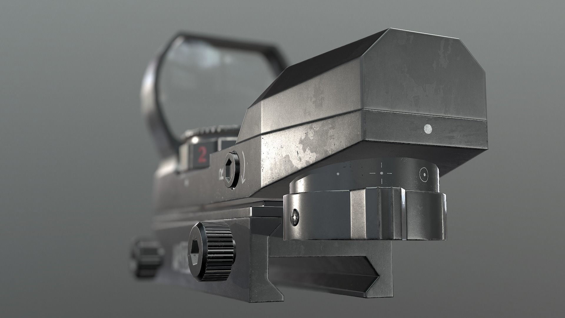 3D model Red Dot Sight VR / AR / low-poly | CGTrader