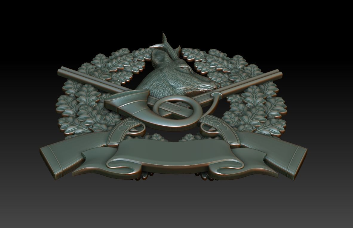 Hunting badge Roe Deer 3D model | CGTrader