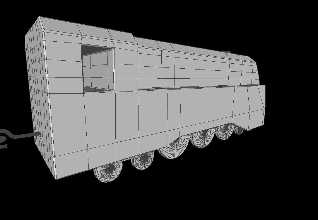 Streamlined Wooden Train with Steam Locomotive - Toy 3D model | CGTrader