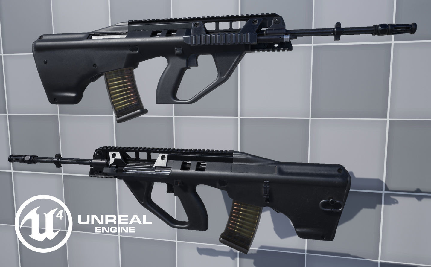 3D model EF88 Rifle VR / AR / low-poly rigged | CGTrader