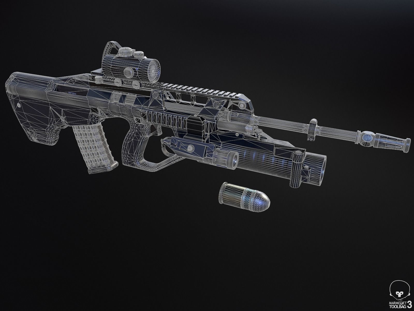 3D model EF88 Rifle VR / AR / low-poly rigged | CGTrader