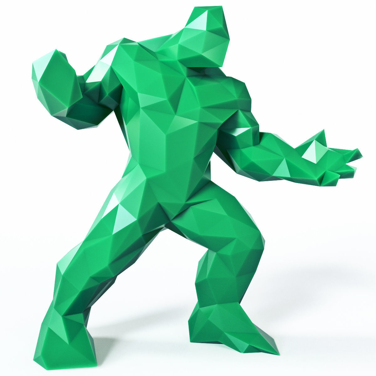 Hulk Low Poly 3D model 3D printable | CGTrader