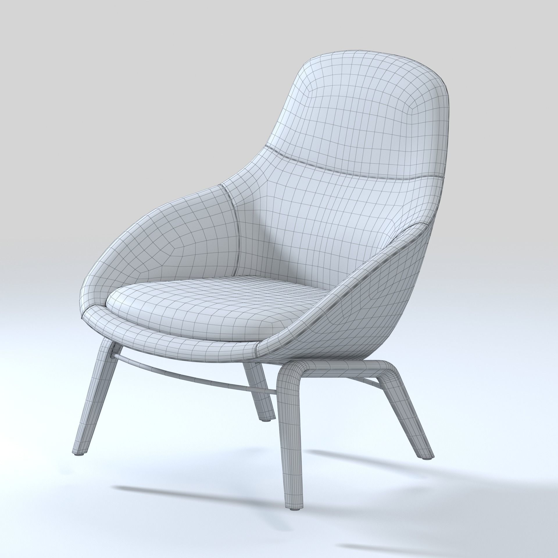 Naughtone - Always Lounge Chair 3D model | CGTrader