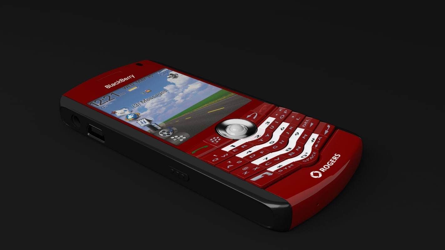 BlackBerry Rogers Pearl 8100 Cellphone 3D model | CGTrader