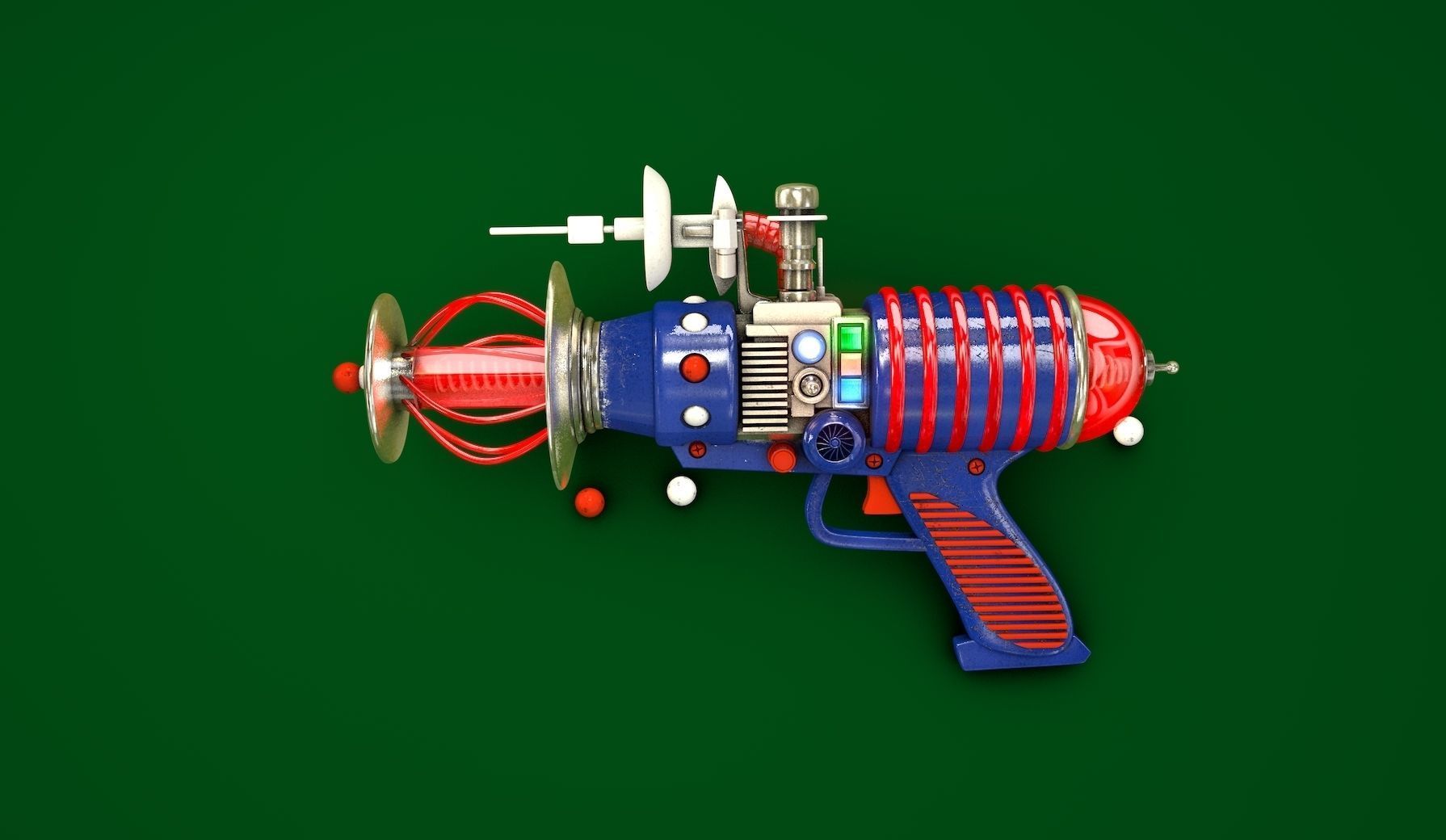 SPACE CARTOON BLASTER 3D model | CGTrader