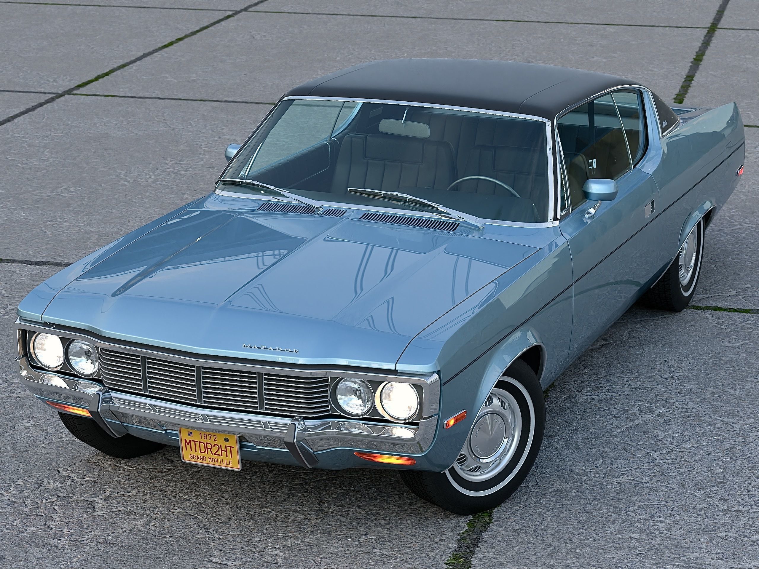 AMC Matador Coupe 1972 3D model animated rigged | CGTrader