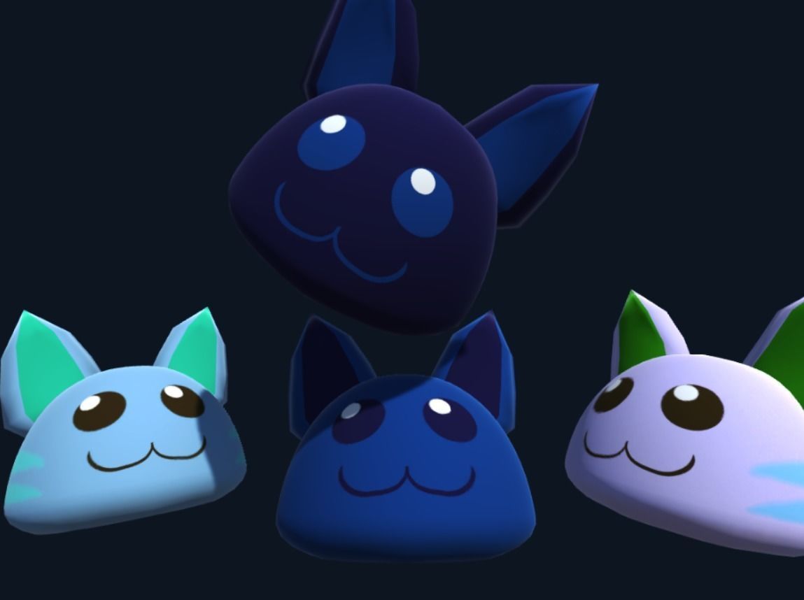 3D model Slime Cat VR / AR / low-poly rigged animated | CGTrader