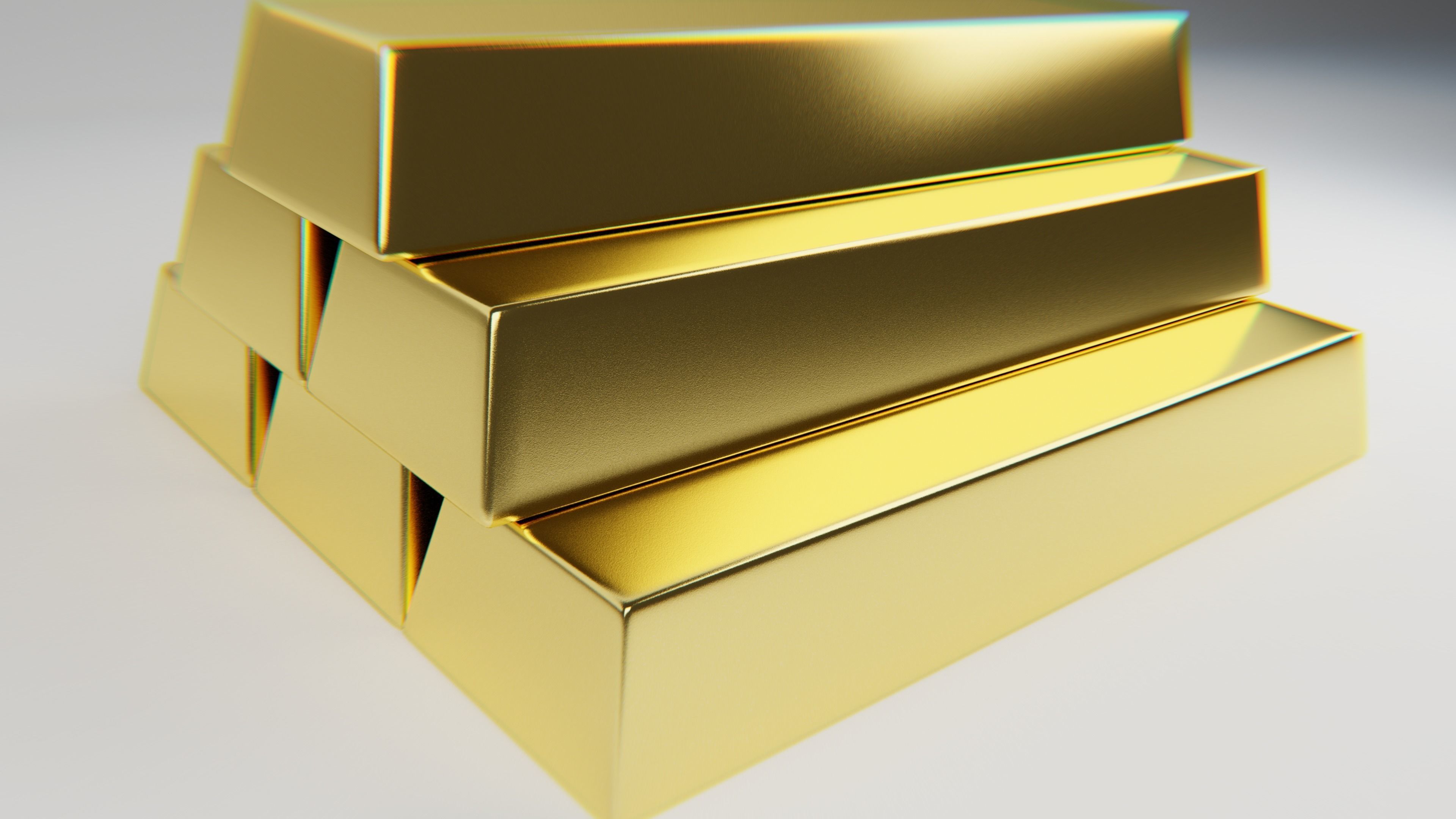 gold bar 3D model | CGTrader