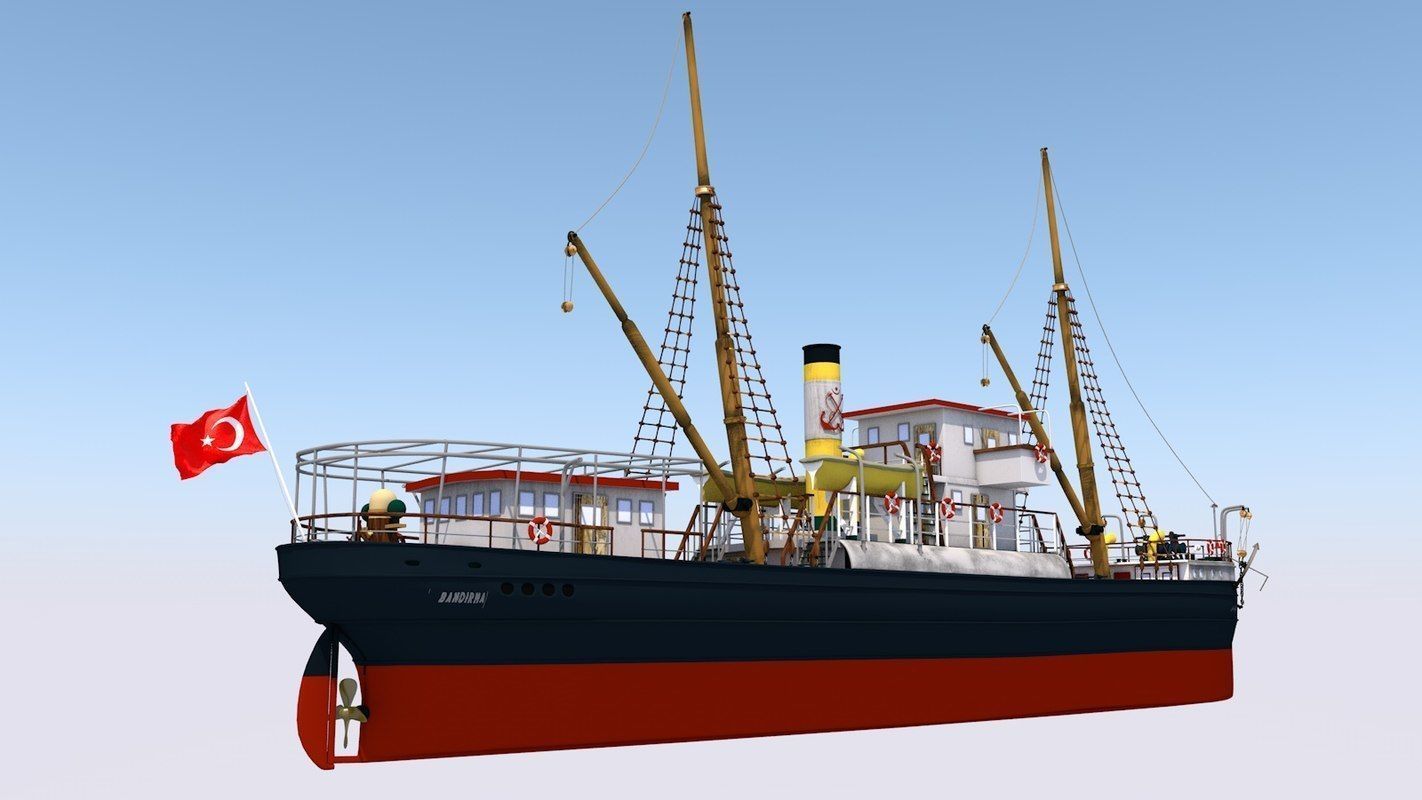 Bandirma vapuru 3D model | CGTrader