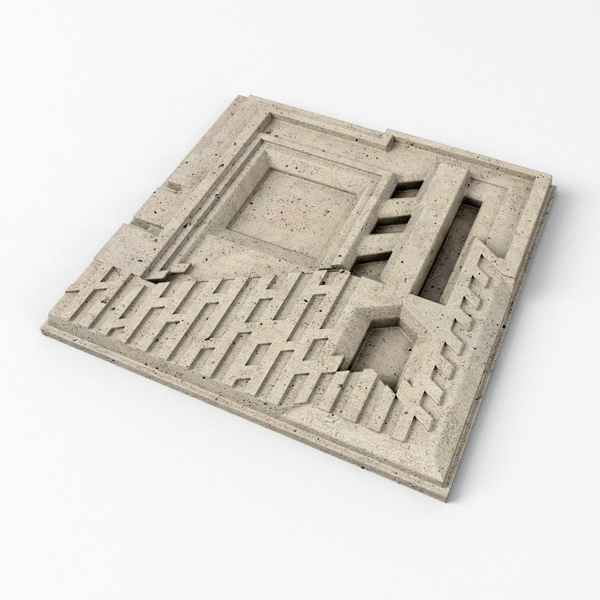 3D model Freeman House Tile - Frank Llyod Wright VR / AR / low-poly ...