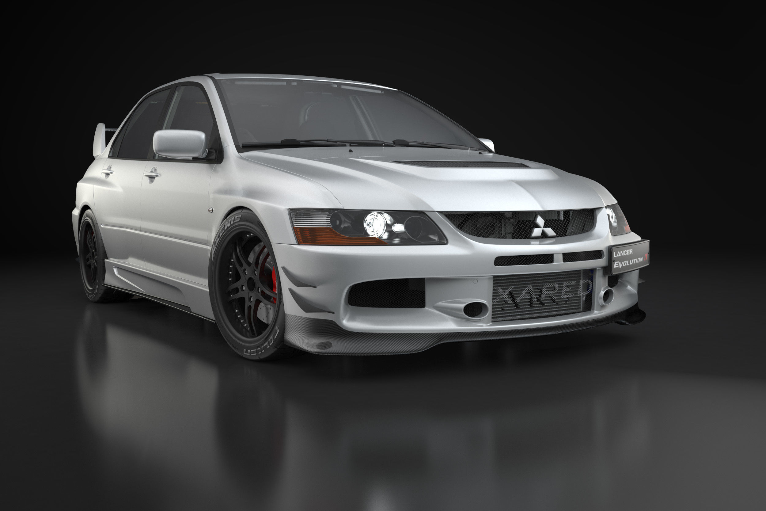 Lancer Evolution IX Tuned 3D model animated | CGTrader