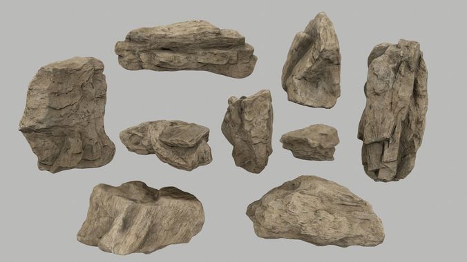 3D model sea rocks VR / AR / low-poly | CGTrader