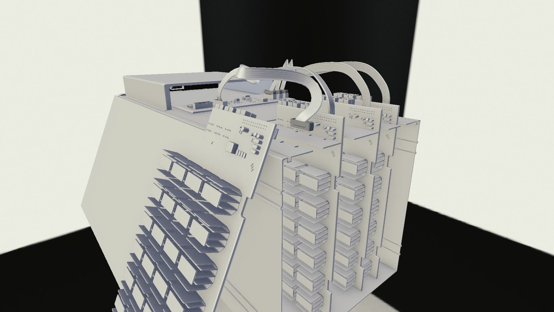 bitcoin antminer mining rig 3D model | CGTrader