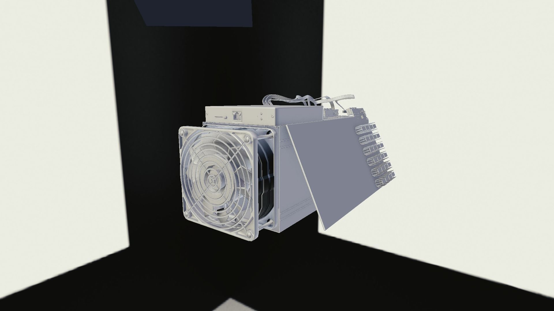 bitcoin antminer mining rig 3D model | CGTrader