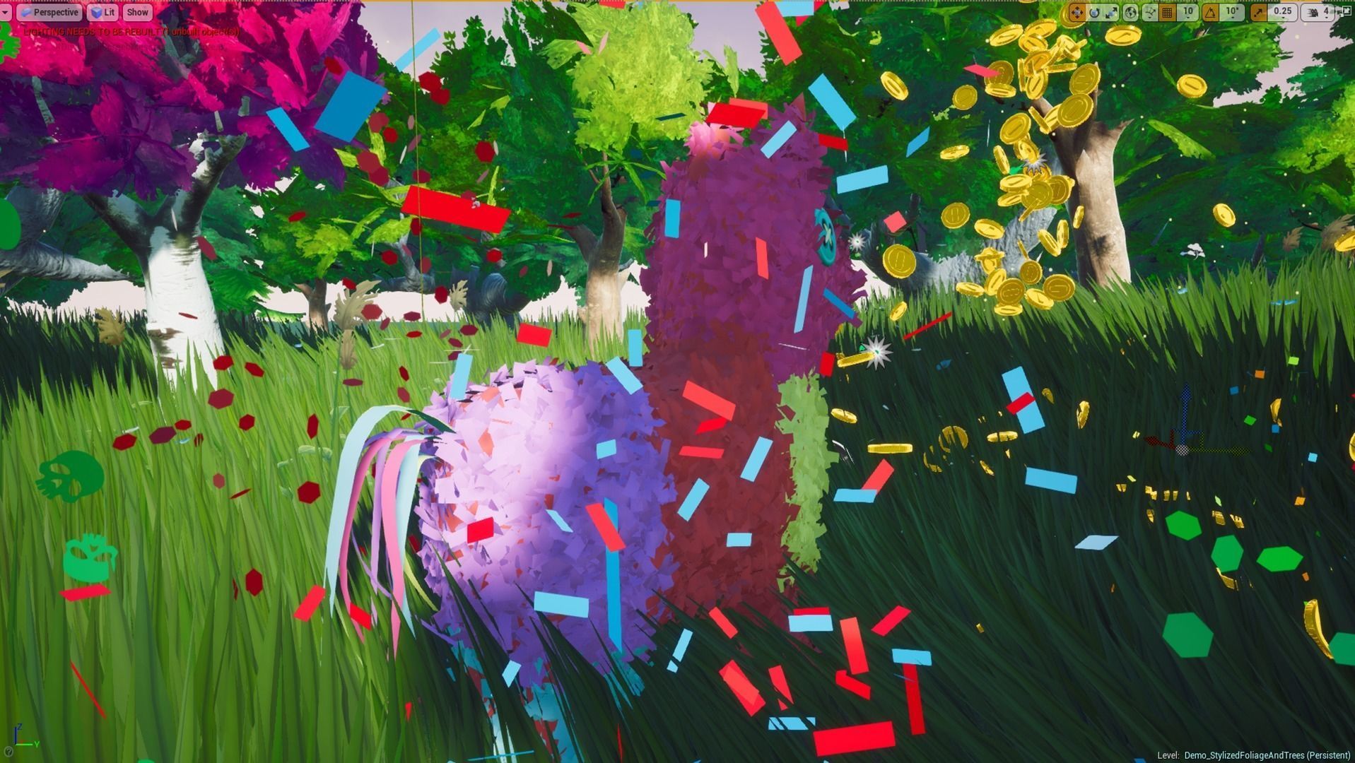 3D model Confetti FX Pack - Unreal Engine 4 VR / AR / low-poly animated ...