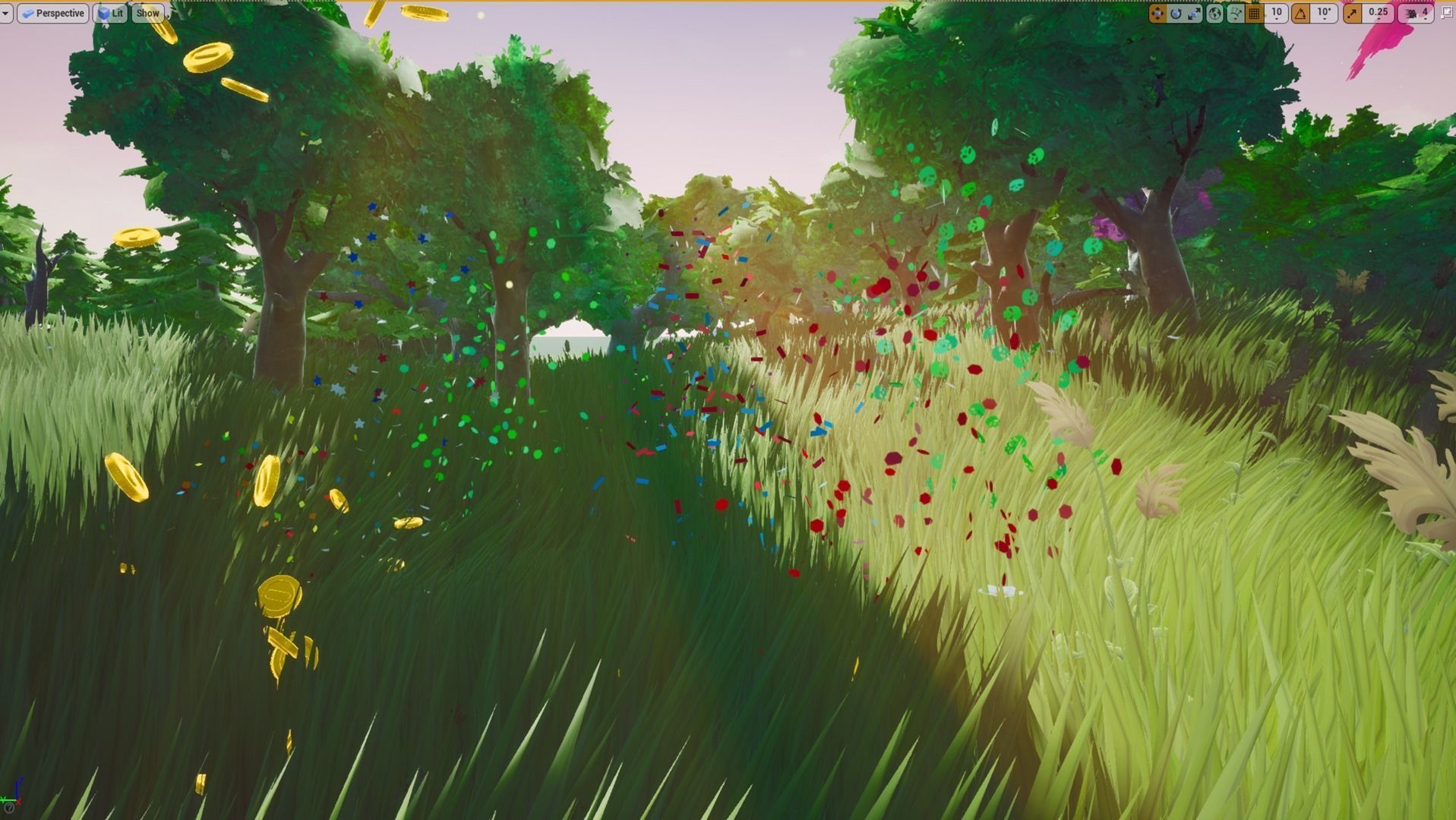 3D model Confetti FX Pack - Unreal Engine 4 VR / AR / low-poly animated ...