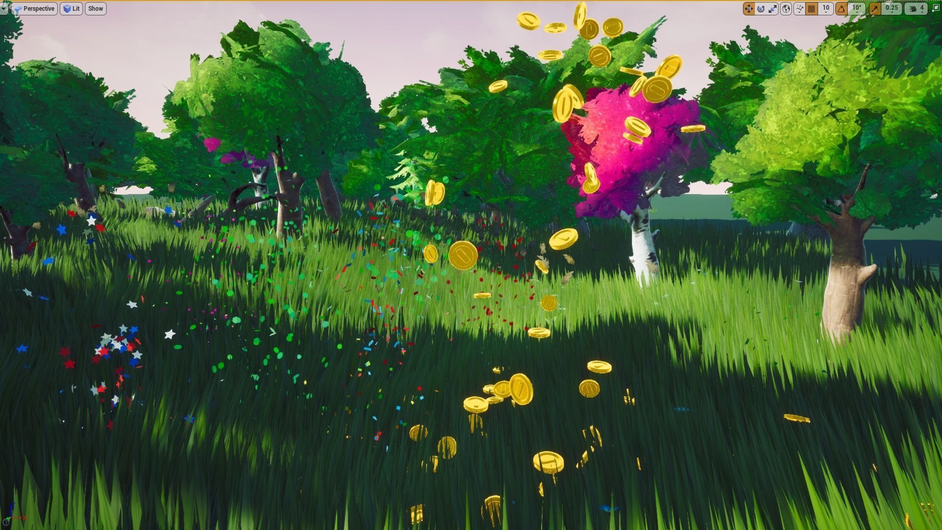 3D model Confetti FX Pack - Unreal Engine 4 VR / AR / low-poly animated ...