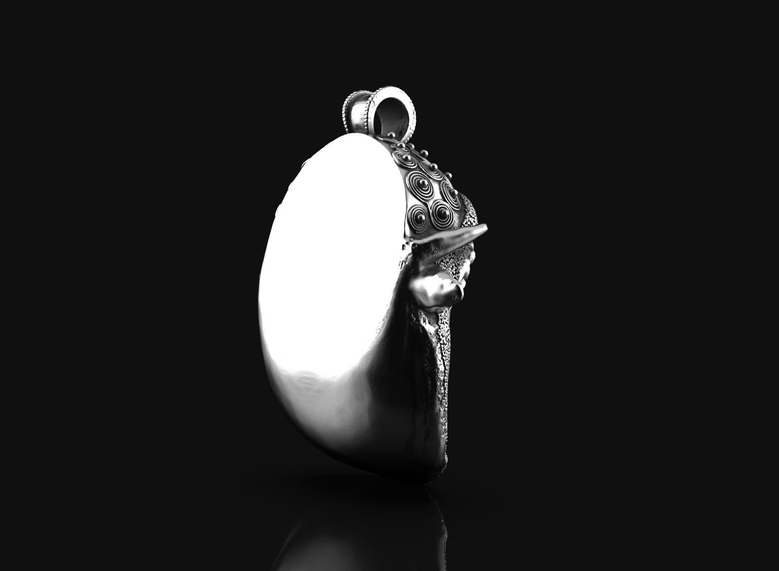 Achelous god pendant - Etruscan mythology 3D model 3D printable | CGTrader