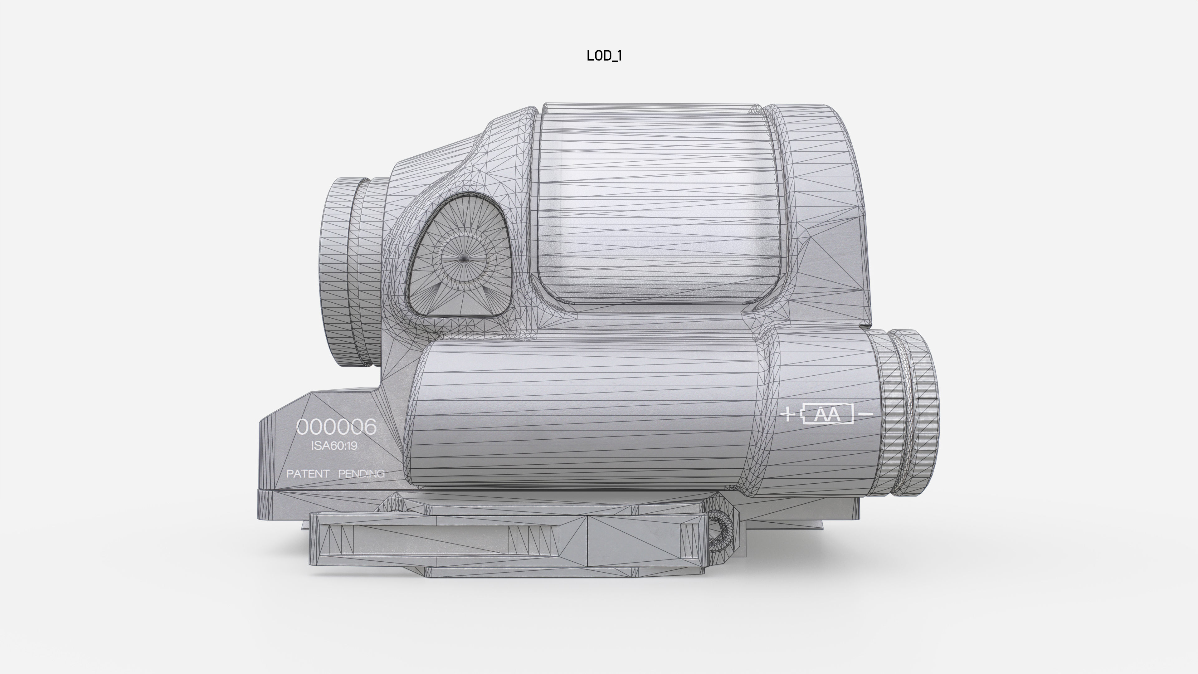 3D model Trijicon SRS Red Dot Sight VR / AR / low-poly | CGTrader